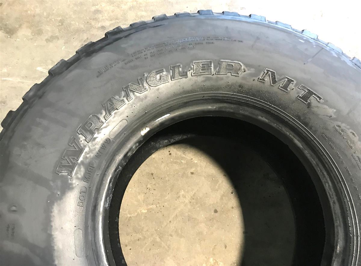 Goodyear Wrangler MT 37X12.5R16.5 LT Tire 100% Tread HMMWV